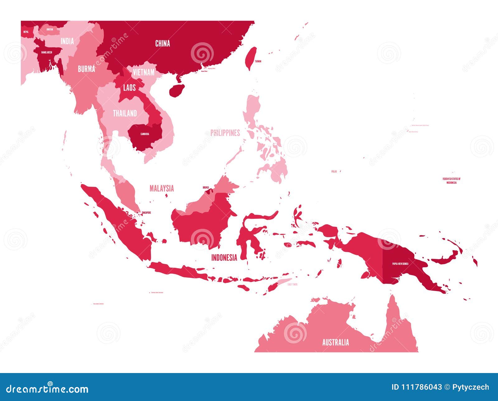 Asia Vector Map Infographic Templates. Slide Presentation. Includes 20 ...