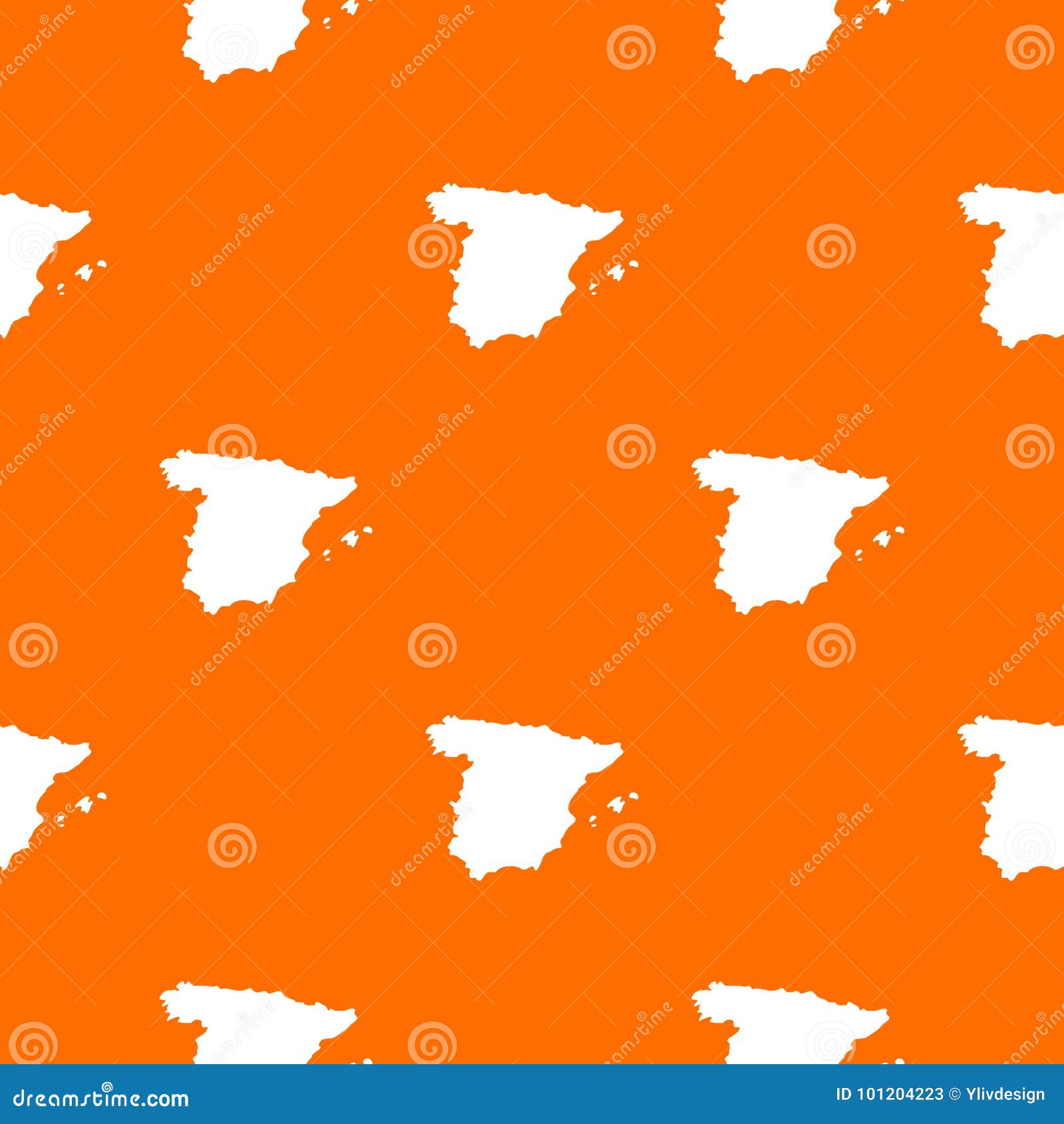 Map of Spain Pattern Seamless Stock Vector - Illustration of planet ...