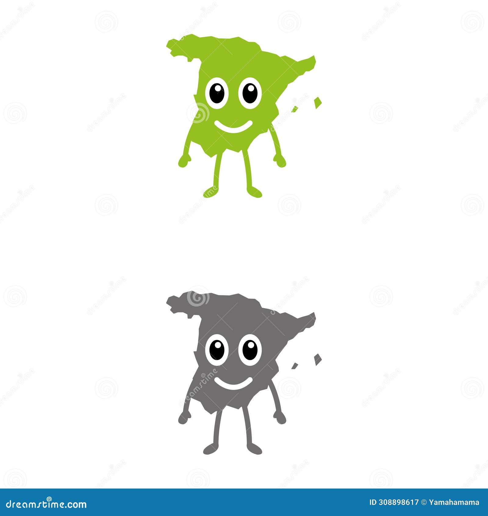 Map Spain 2 stock vector. Illustration of smiling, icon - 308898617