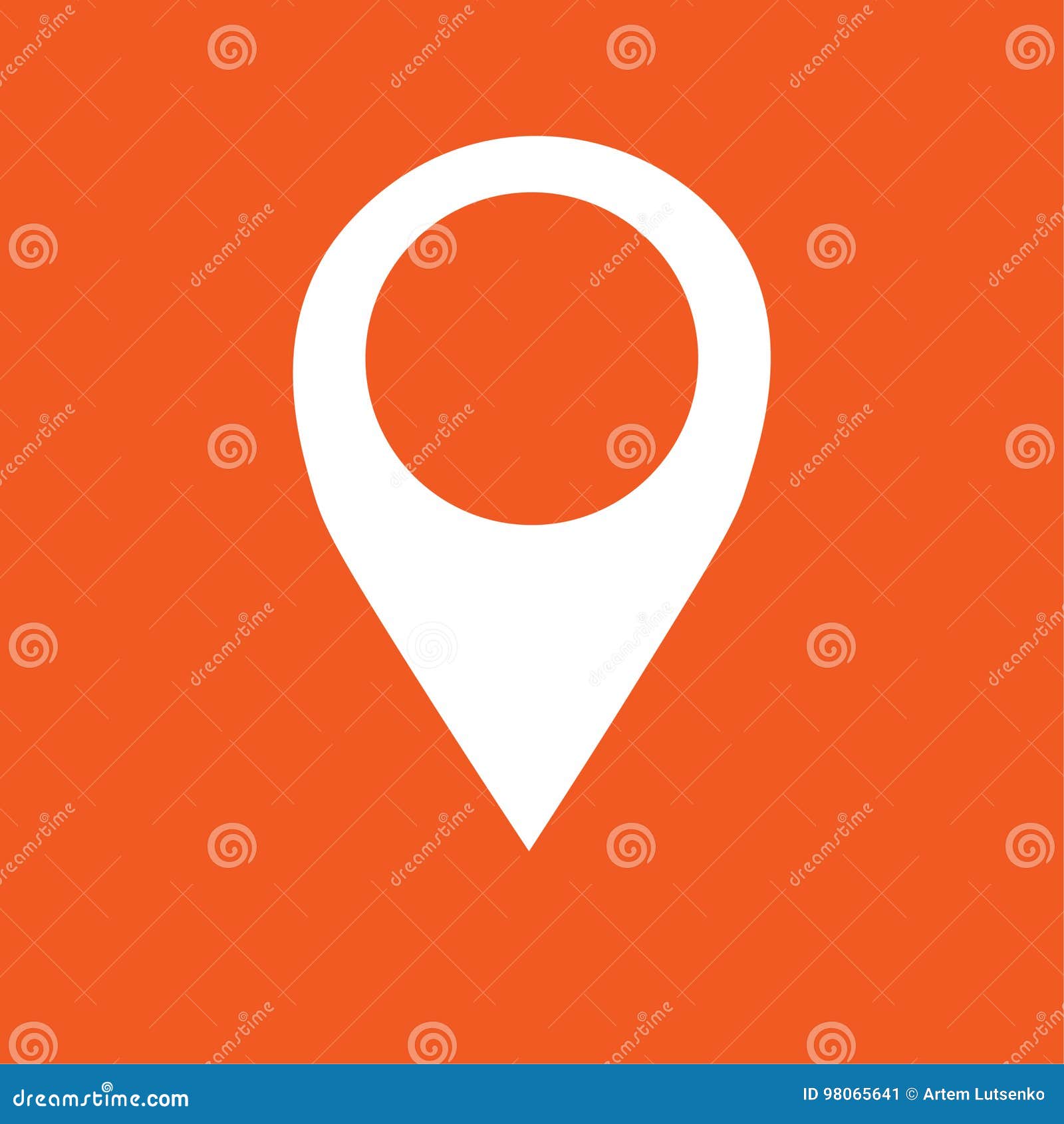 Map Spot Icon Simple Illustration Stock Illustration - Illustration of ...