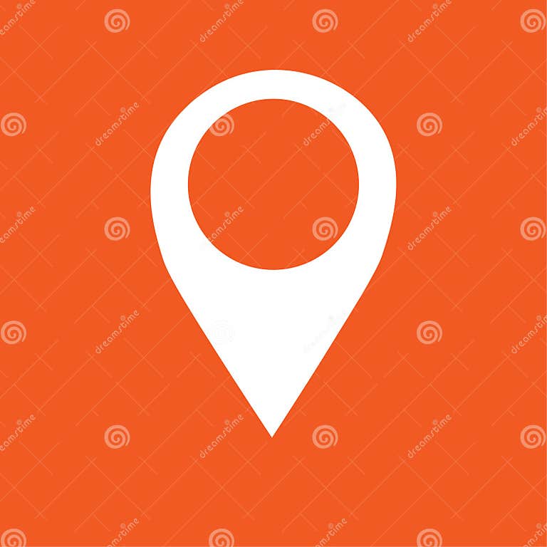 Map Spot Icon Simple Illustration Stock Illustration - Illustration of ...