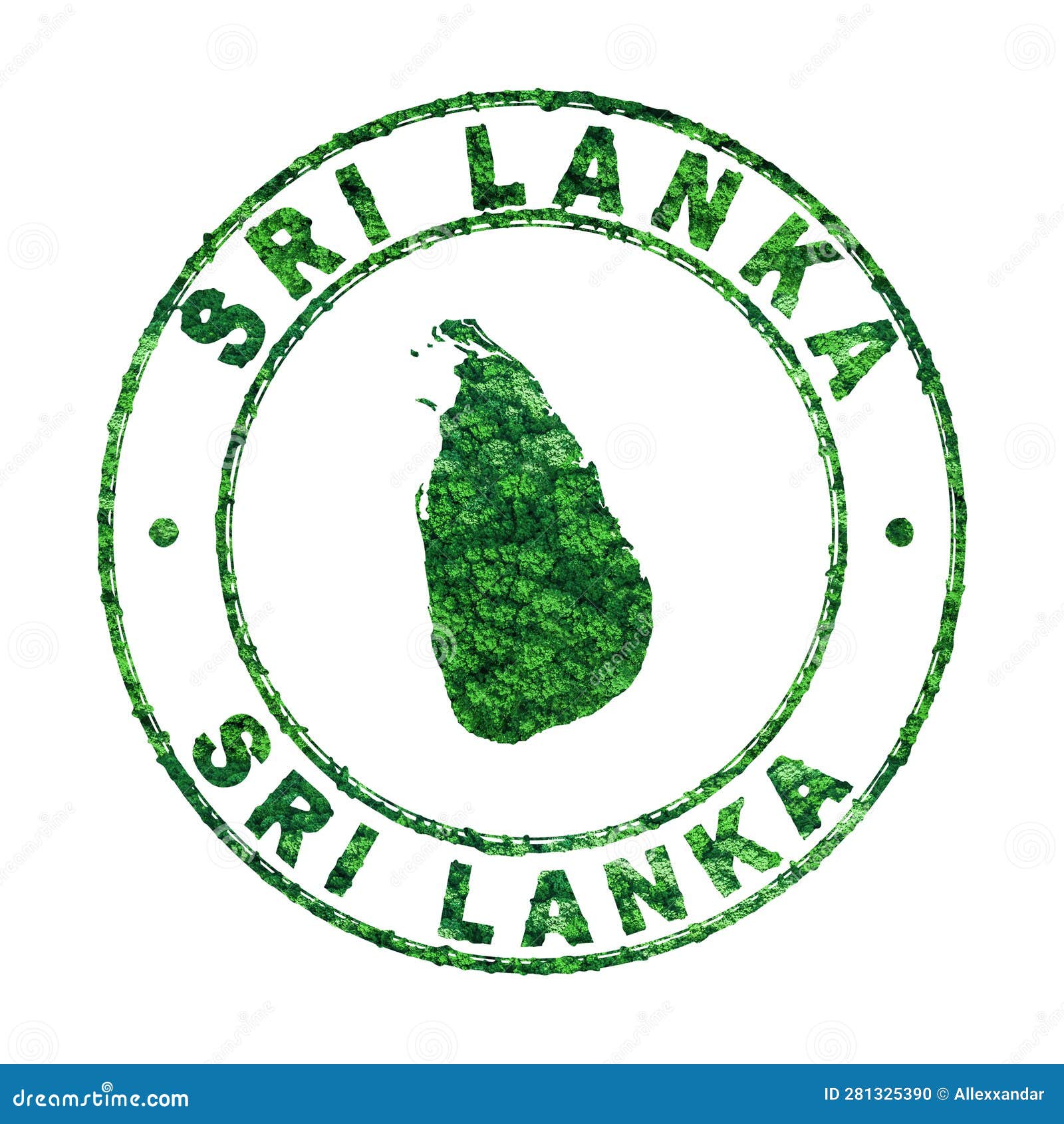 Map of Sri Lanka, Postal Stamp, Sustainable Development, CO2 Emission ...