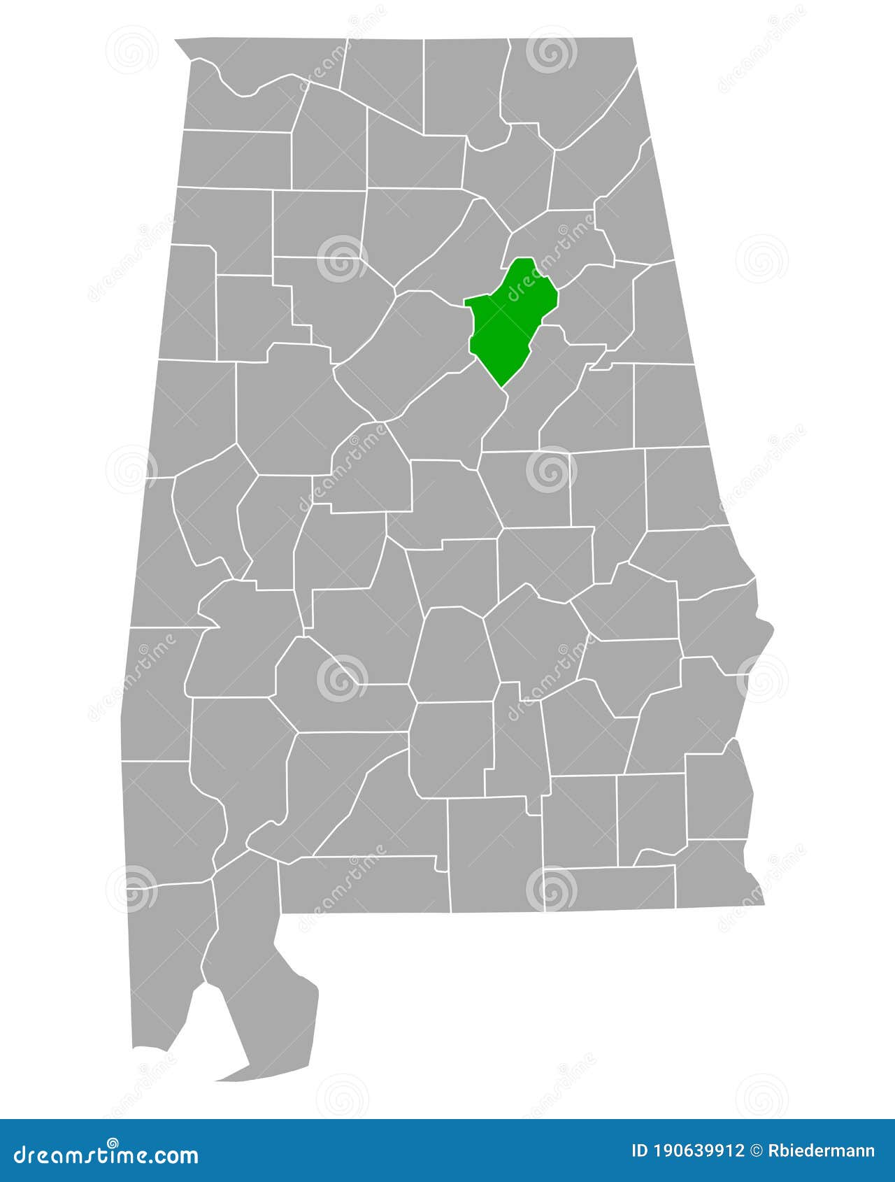 Map of St Clair in Alabama stock vector. Illustration of county - 190639912