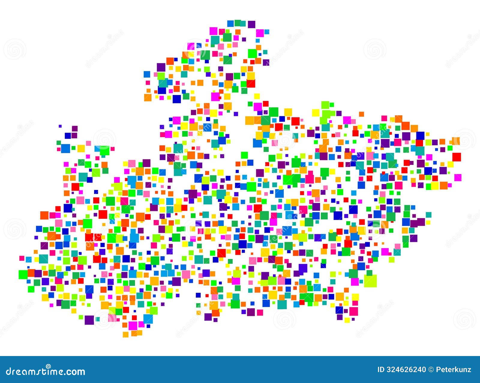State Of Madhya Pradesh India With Capital City Bhopal Hand Drawn Map ...