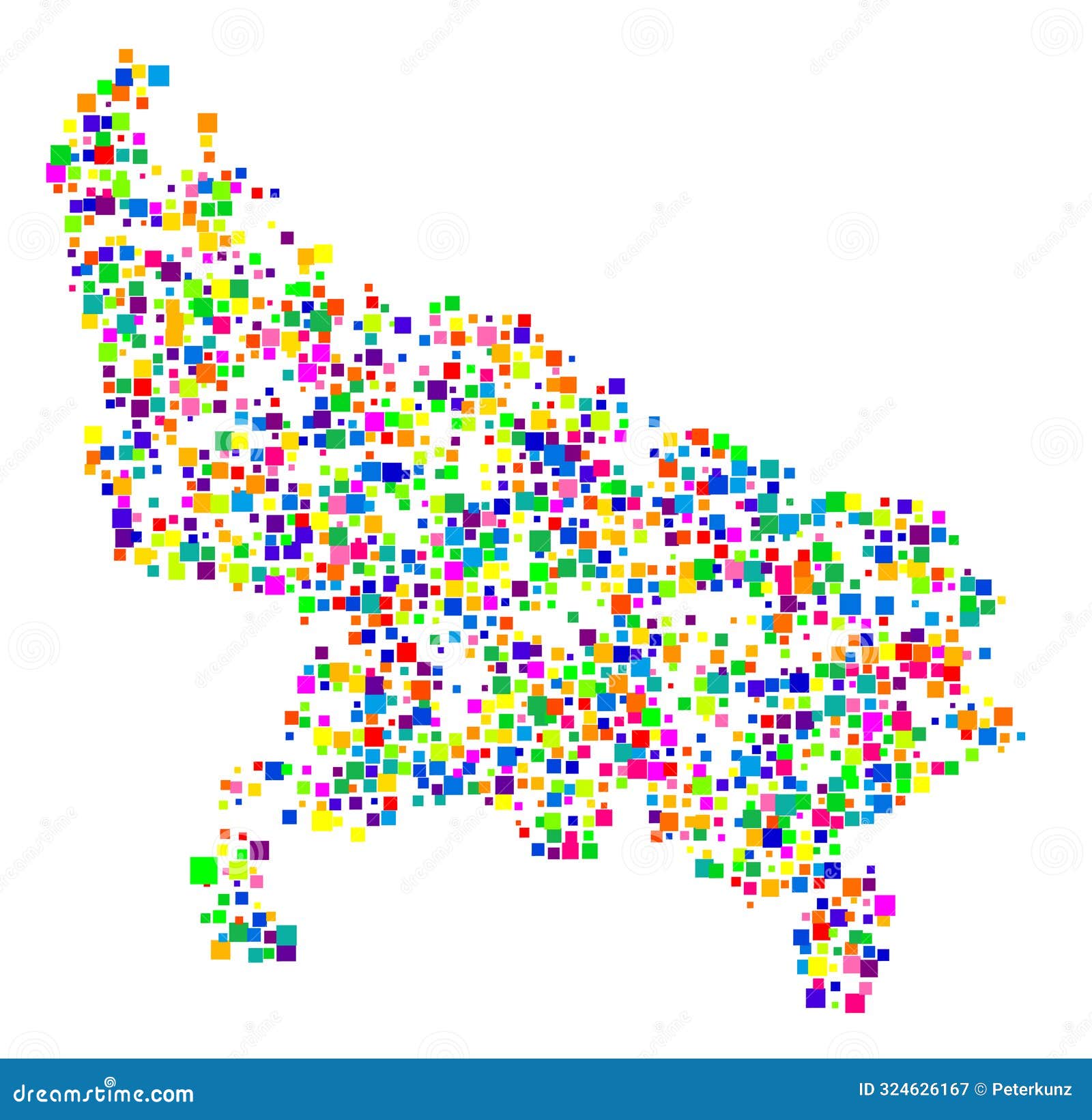 Map of the State Uttar Pradesh (in). Stock Vector - Illustration of ...