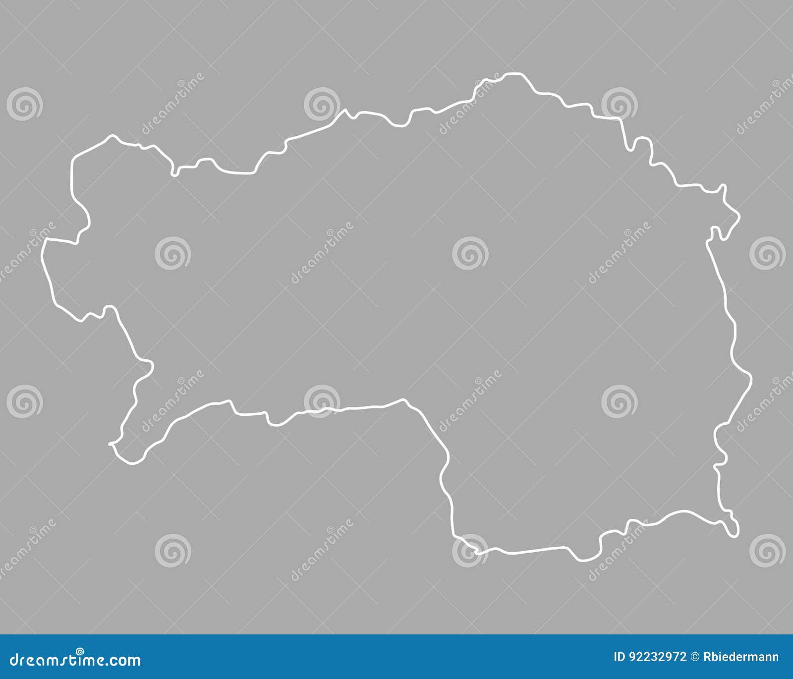 Map of Styria stock vector. Illustration of contour, state - 92232972