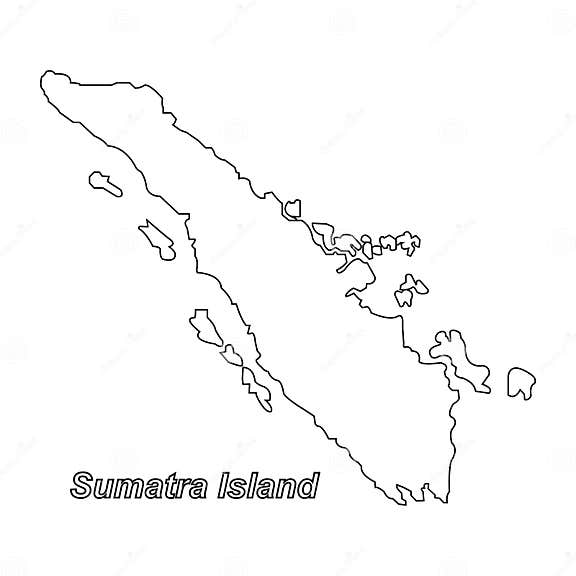 Map of Sumatra Island stock vector. Illustration of collage - 330709366
