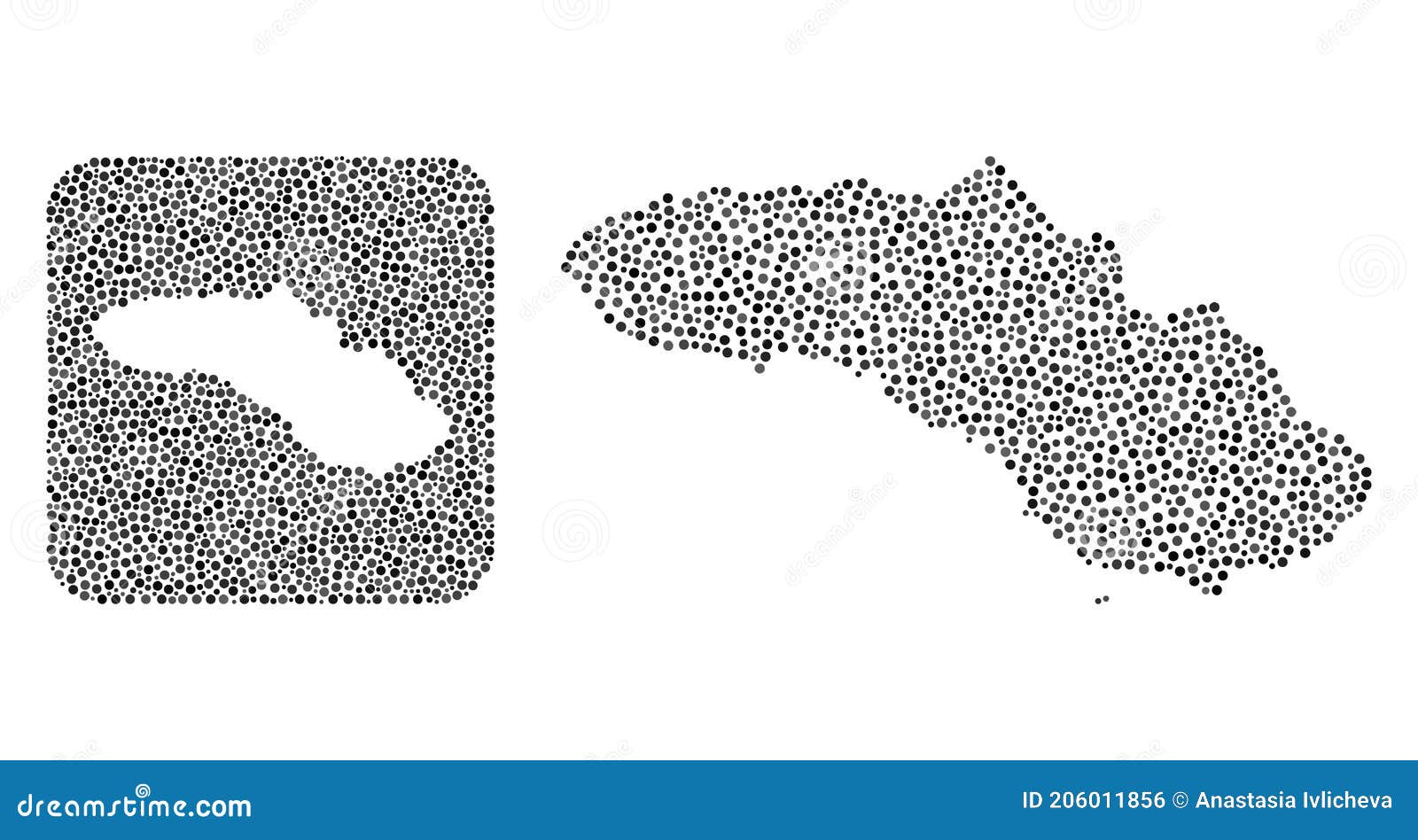 Stencil Map Of Sumba. Cartoon Vector | CartoonDealer.com #176794425