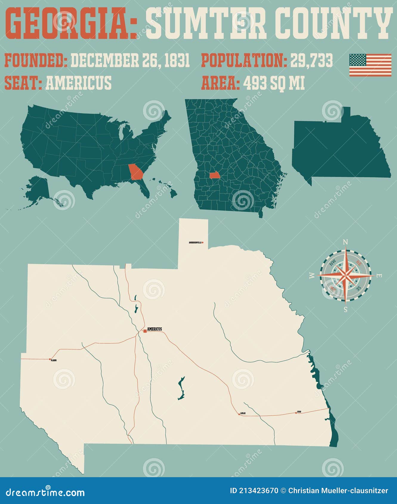 Sumter County, Florida U.S. County, United States Of America, USA, U.S ...