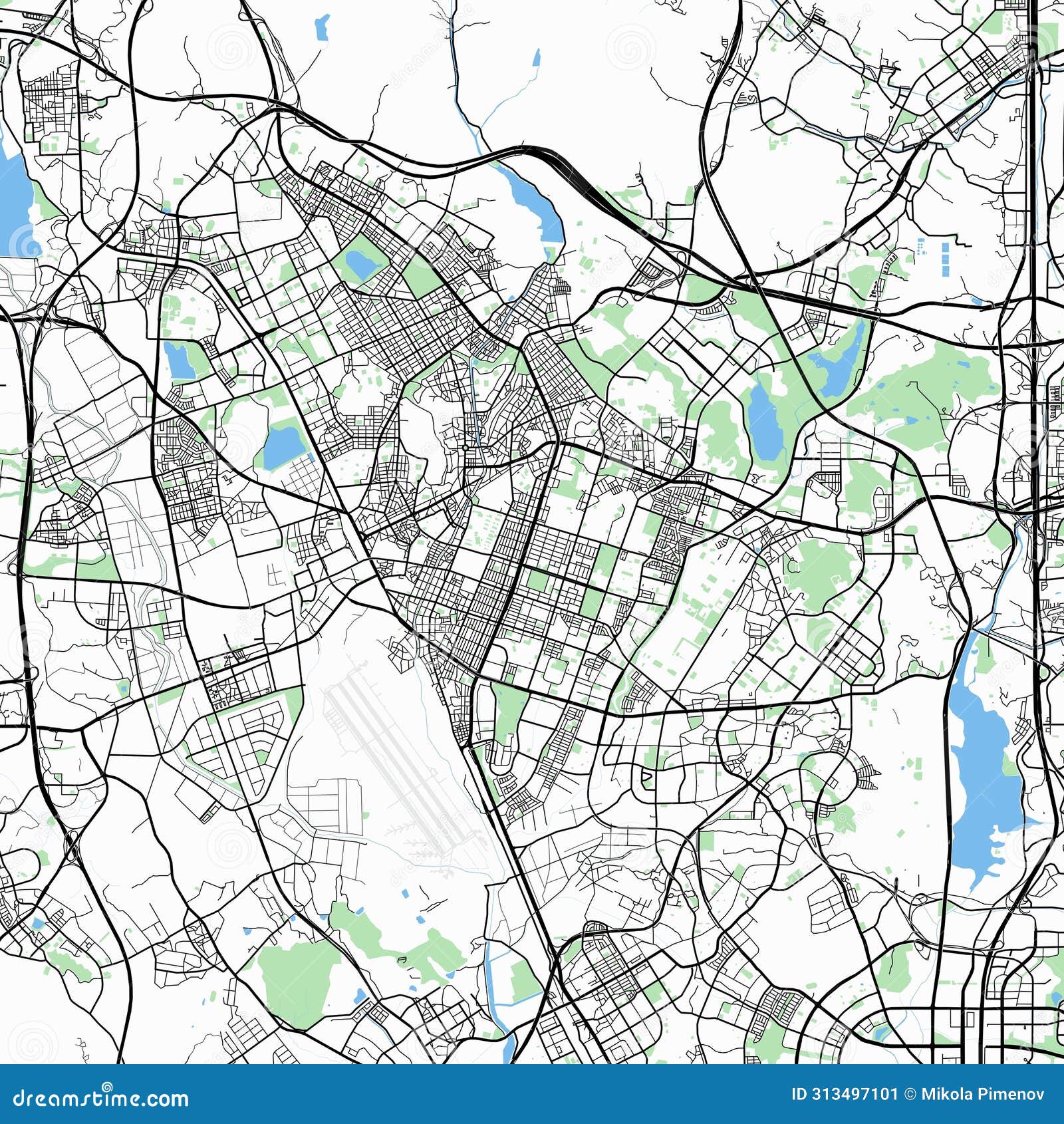 Map of Suwon city. stock illustration. Illustration of soil - 313497101