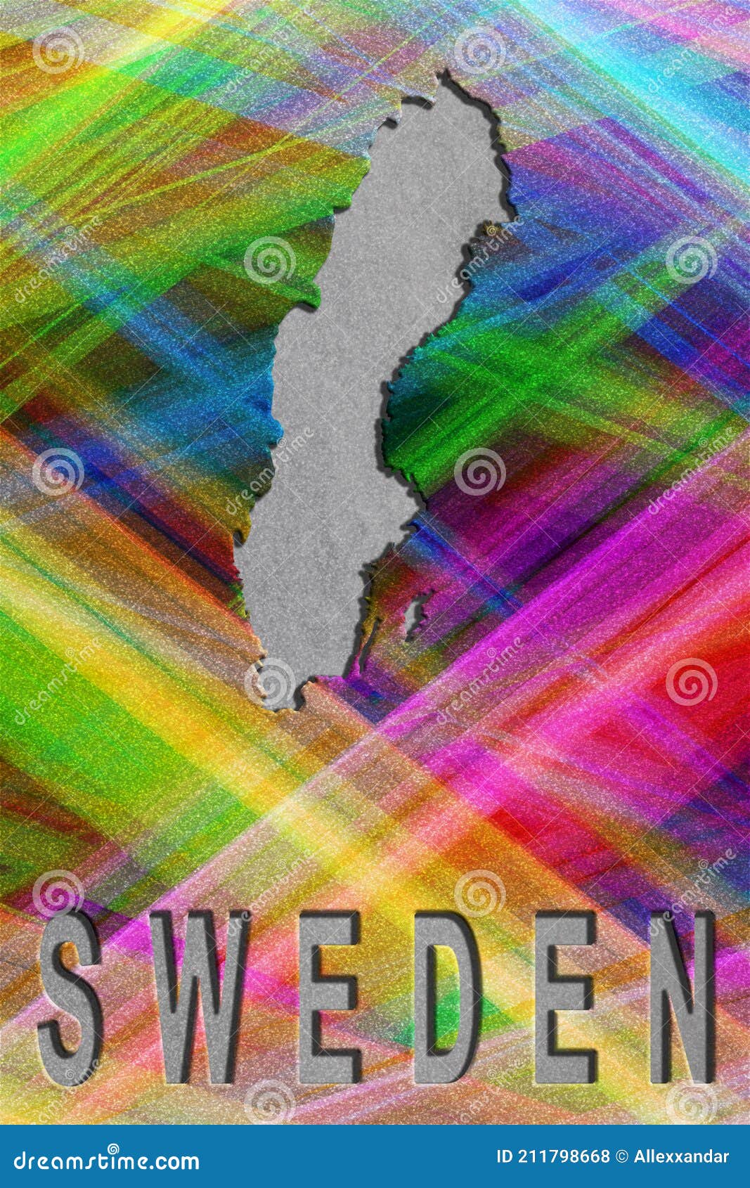 Colorful Sweden Political Map With Clearly Labeled, Separated Layers ...