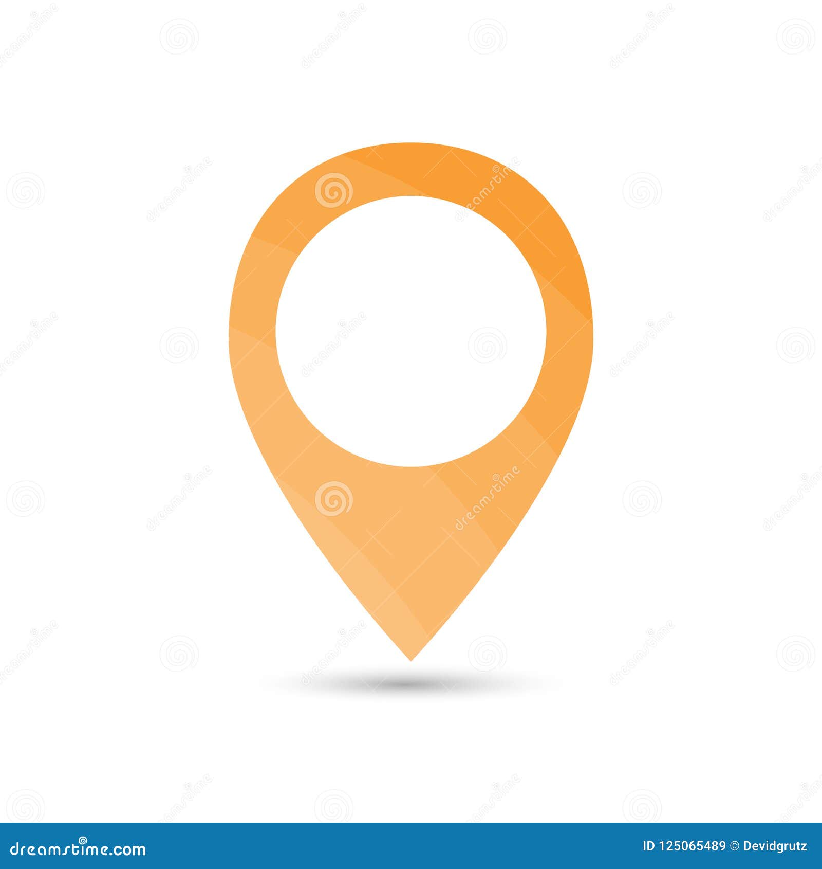 Map symbol, map pointer stock vector. Illustration of communication ...