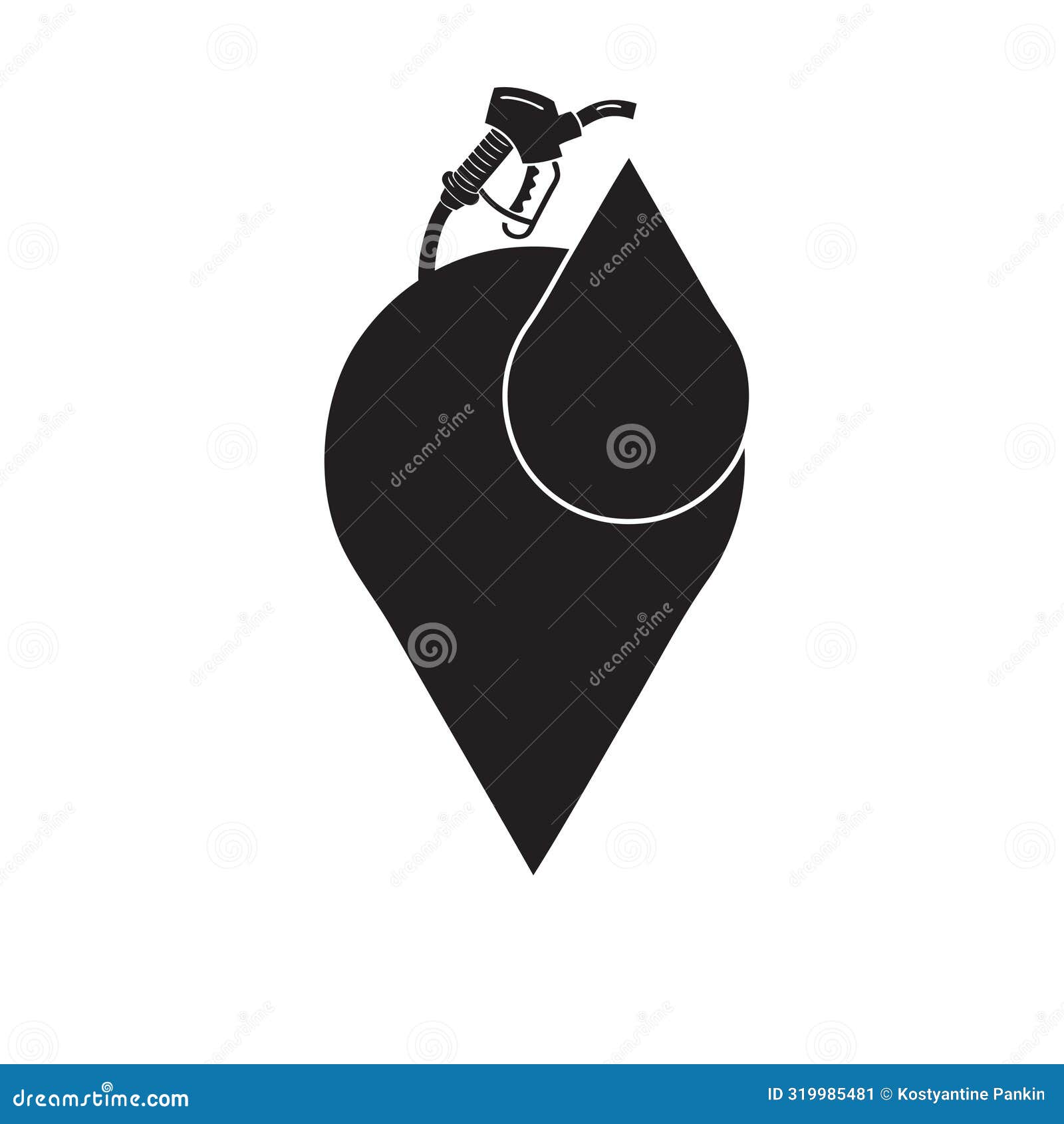 Map symbol Petroleum stock vector. Illustration of refueling - 319985481
