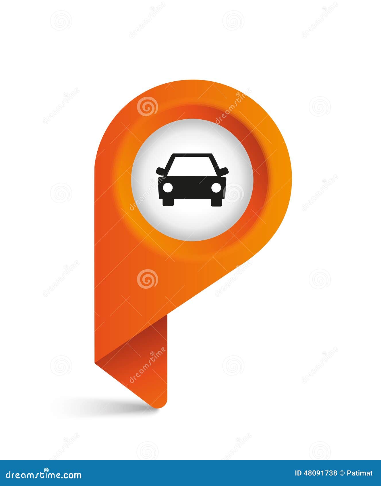 Map symbol stock vector. Illustration of isolated, taxi - 48091738