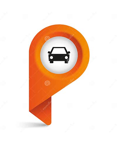 Map symbol stock vector. Illustration of isolated, taxi - 48091738