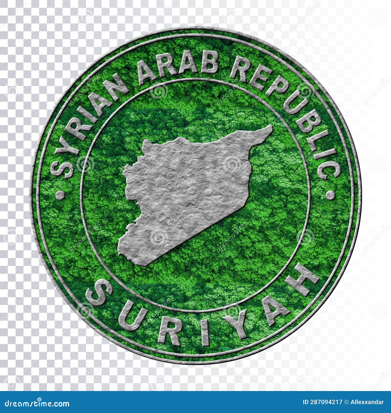 Map of Syria, Environment Concept, Co2 Emission Concept Stock ...