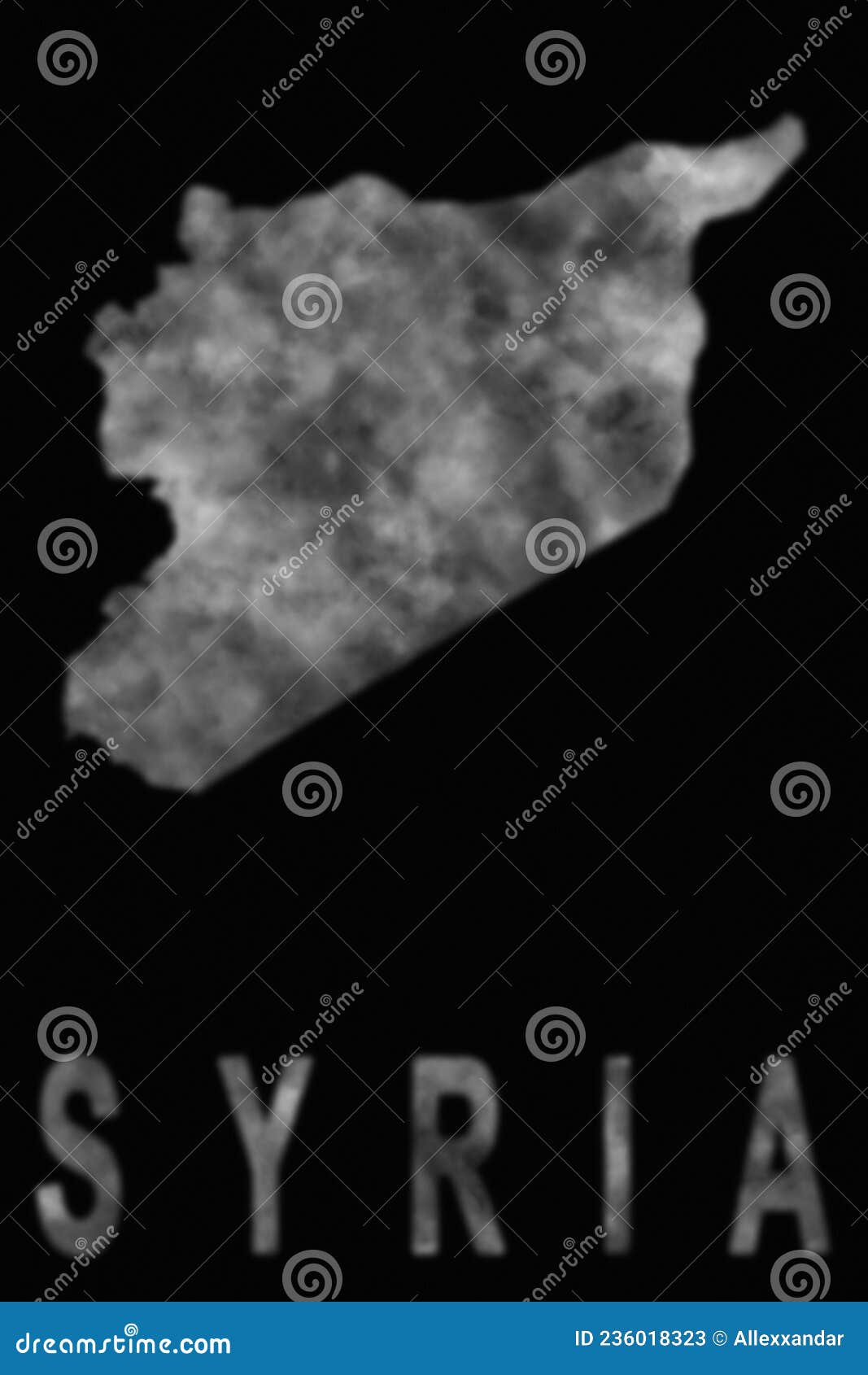 Map of Syria Made of Smoke, Air Pollution Stock Image - Image of ...