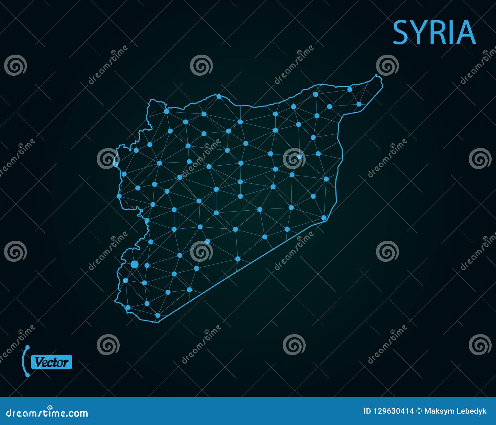 Map of Syria. Vector Illustration. World Map Stock Illustration ...