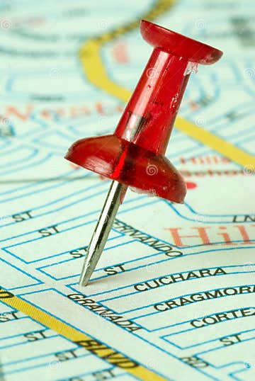 Map tack stock image. Image of direction, directions, closeup - 3119875