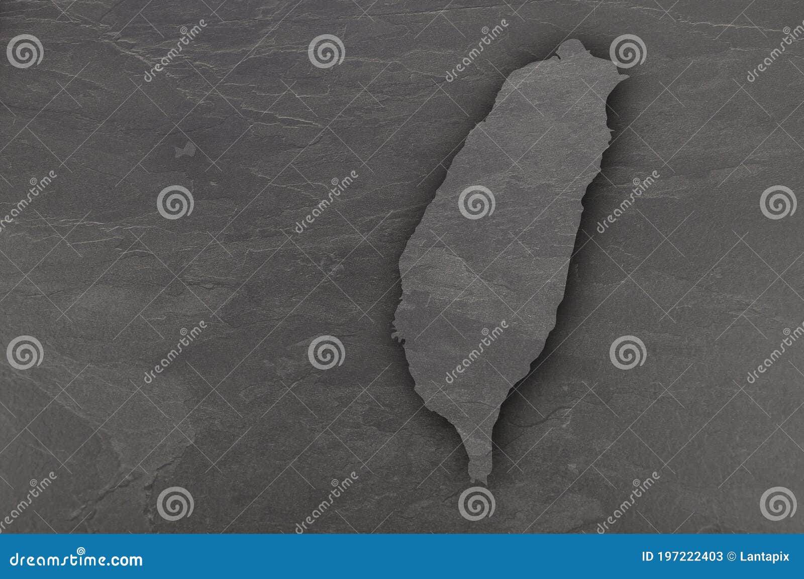 Taiwan On Dark Globe With Yellow World Map. Vector Illustration ...