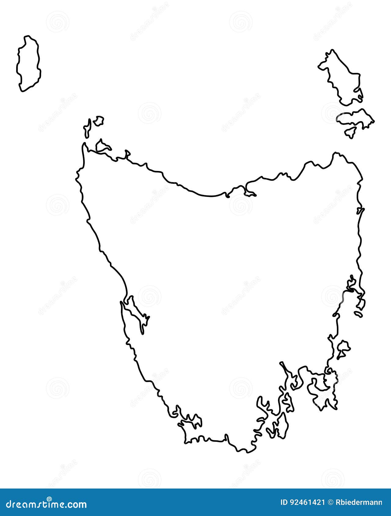 Tasmania Map. Vector Illustration | CartoonDealer.com #192953024