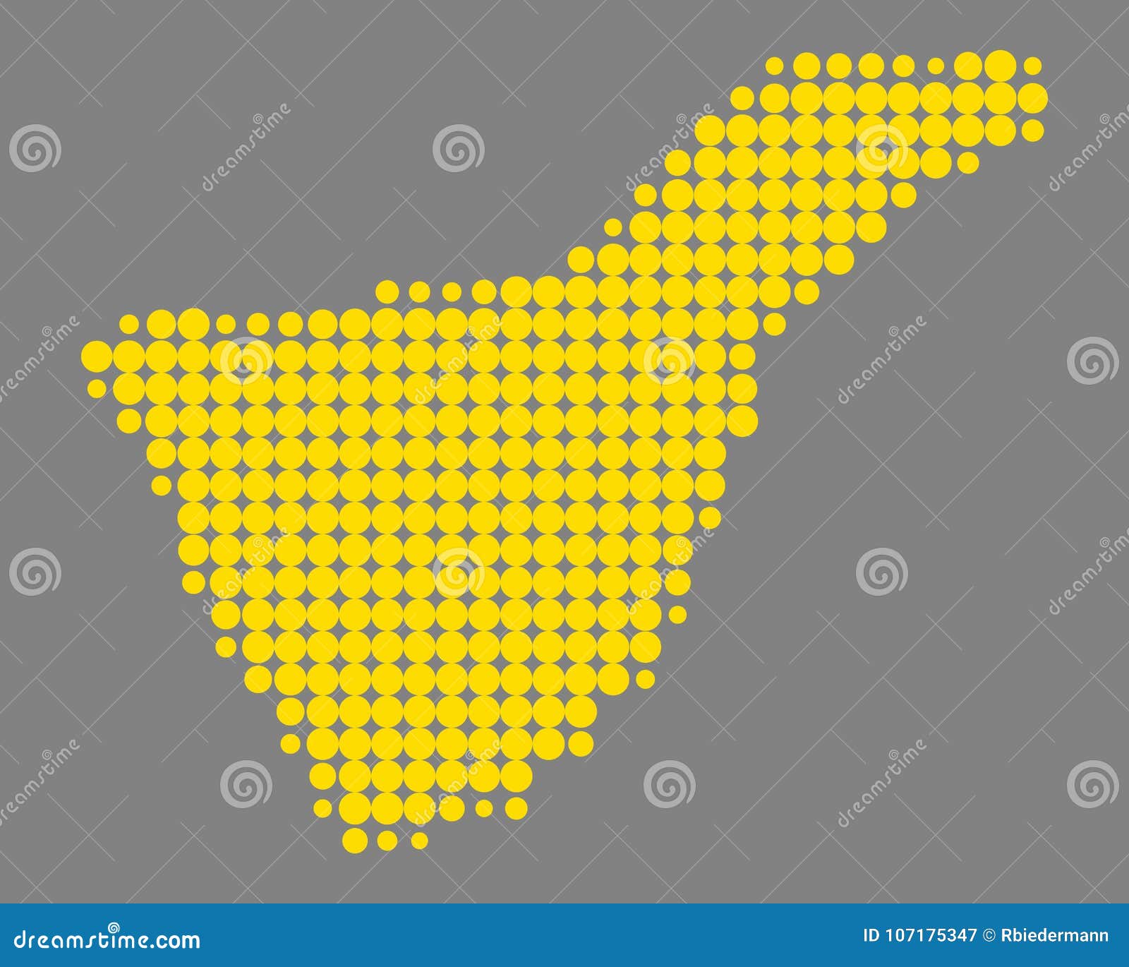 Map of Tenerife stock vector. Illustration of pattern - 107175347
