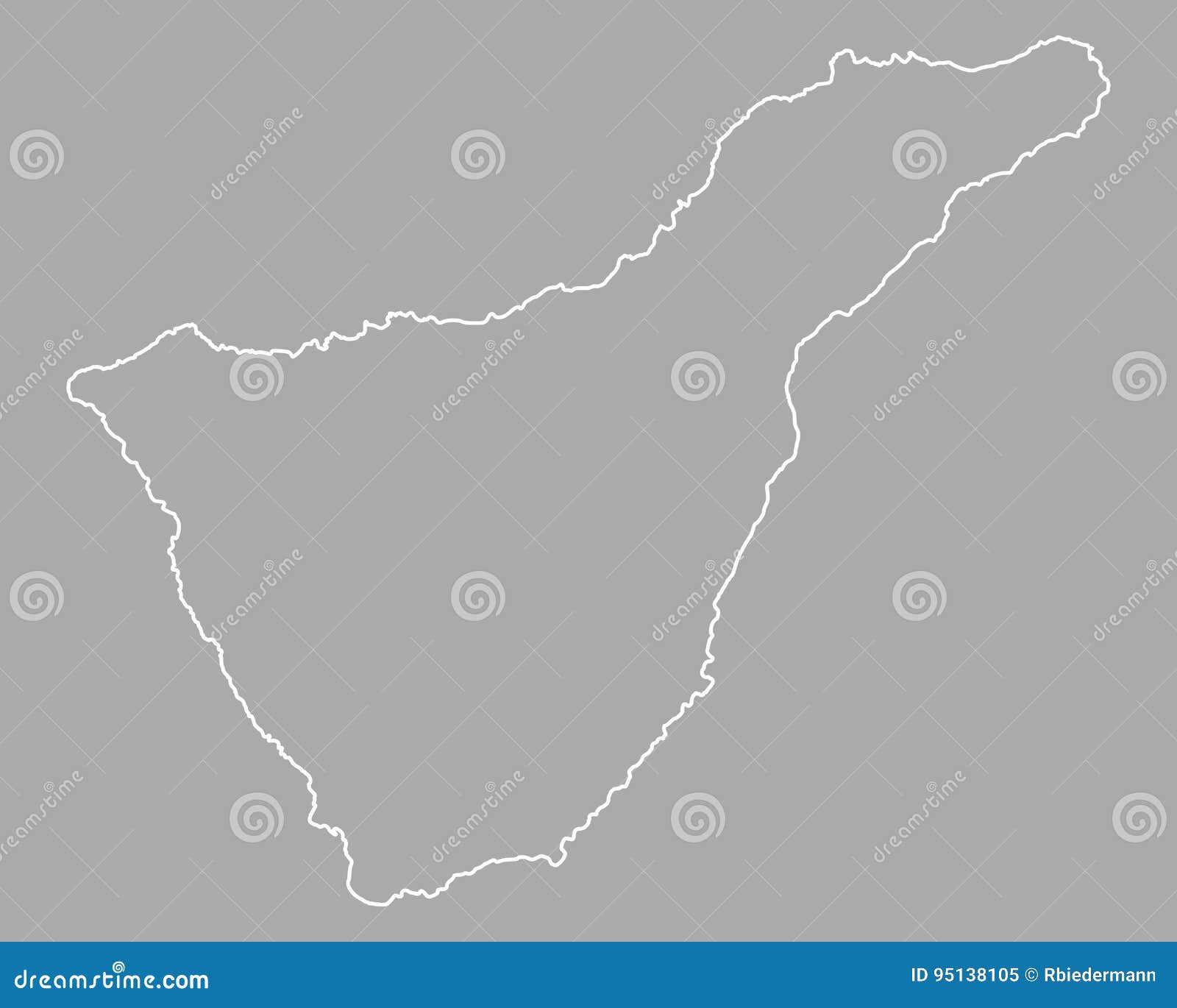 Map of Tenerife stock vector. Illustration of island - 95138105