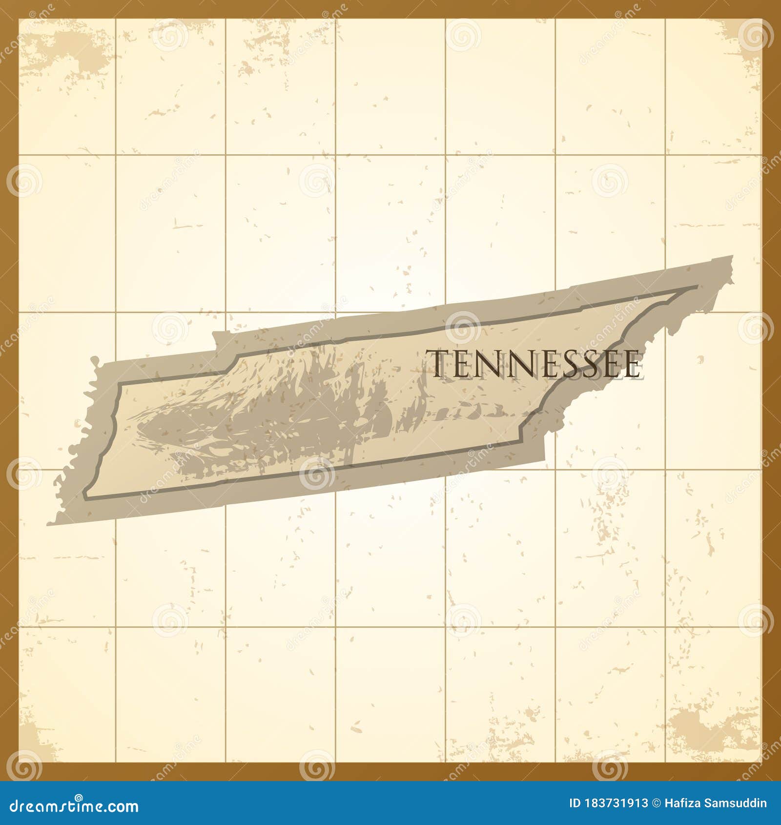 Map of Tennessee State. Vector Illustration Decorative Background ...