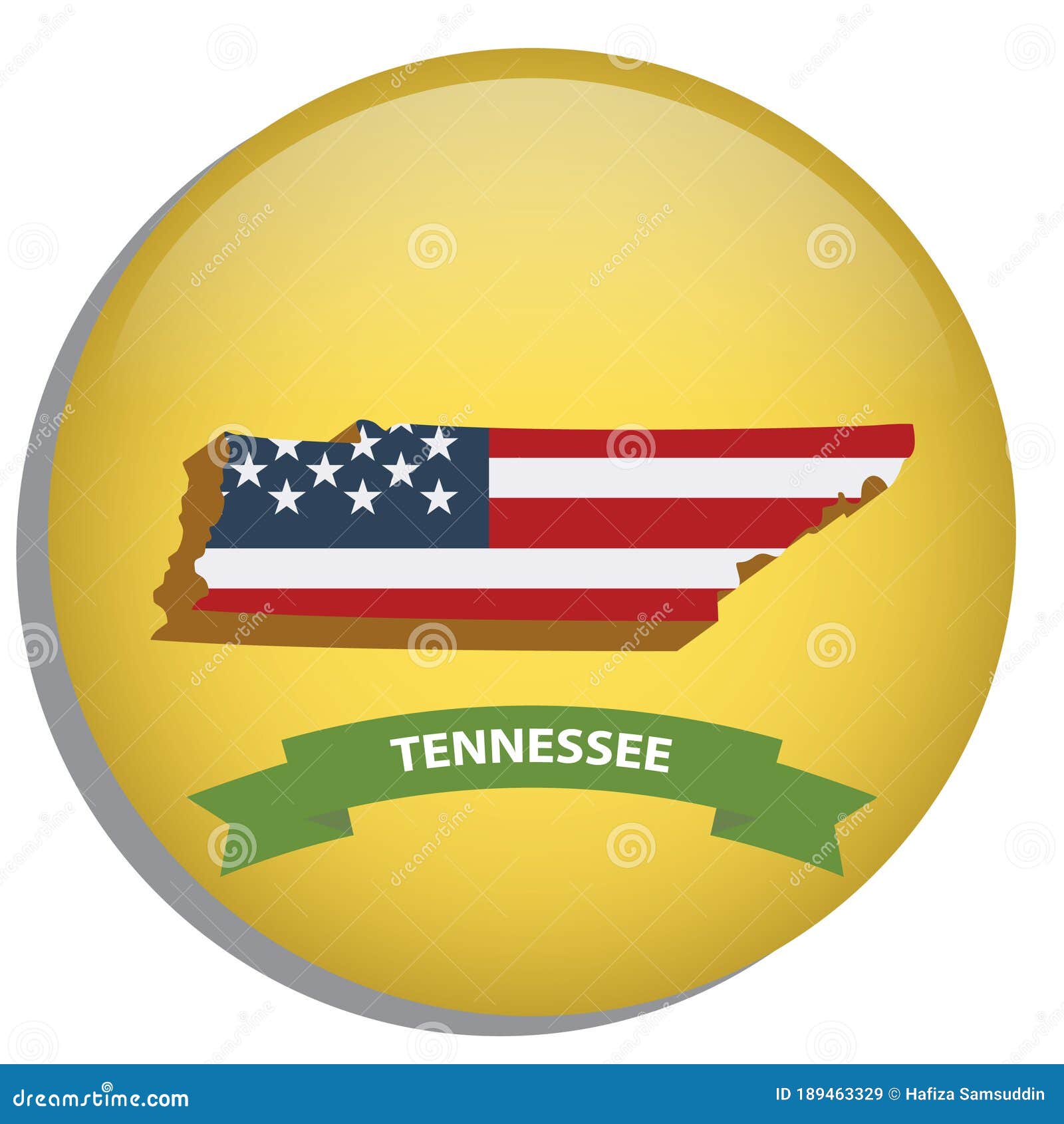 Map of Tennessee State. Vector Illustration Decorative Design Stock ...