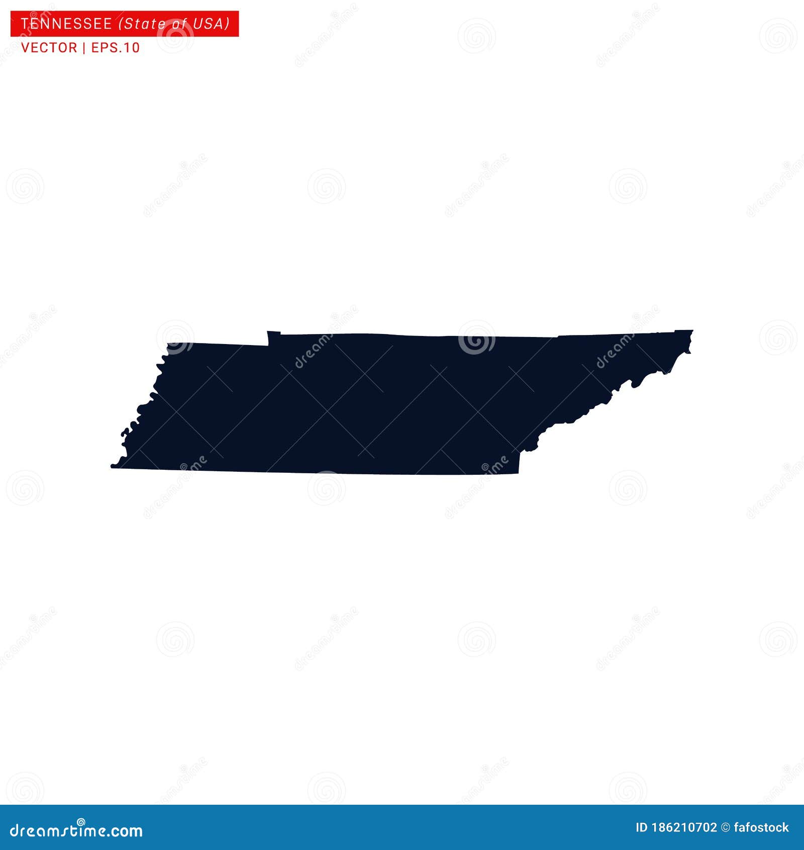 Map of Tennessee Vector Design Template Stock Vector - Illustration of ...