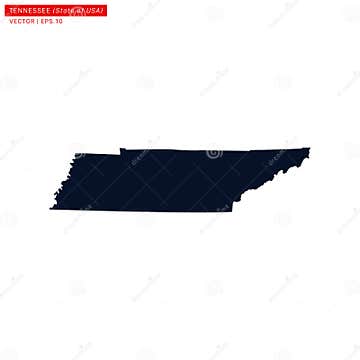 Map of Tennessee Vector Design Template Stock Vector - Illustration of ...