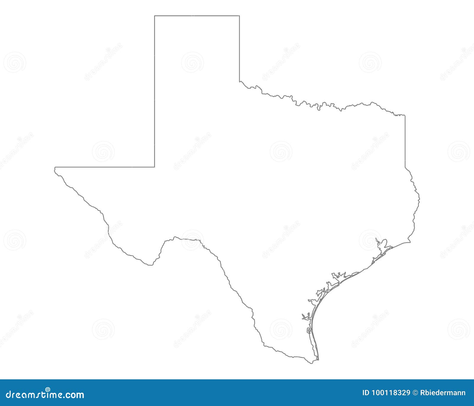 Map of Texas stock vector. Illustration of vector, grey - 100118329