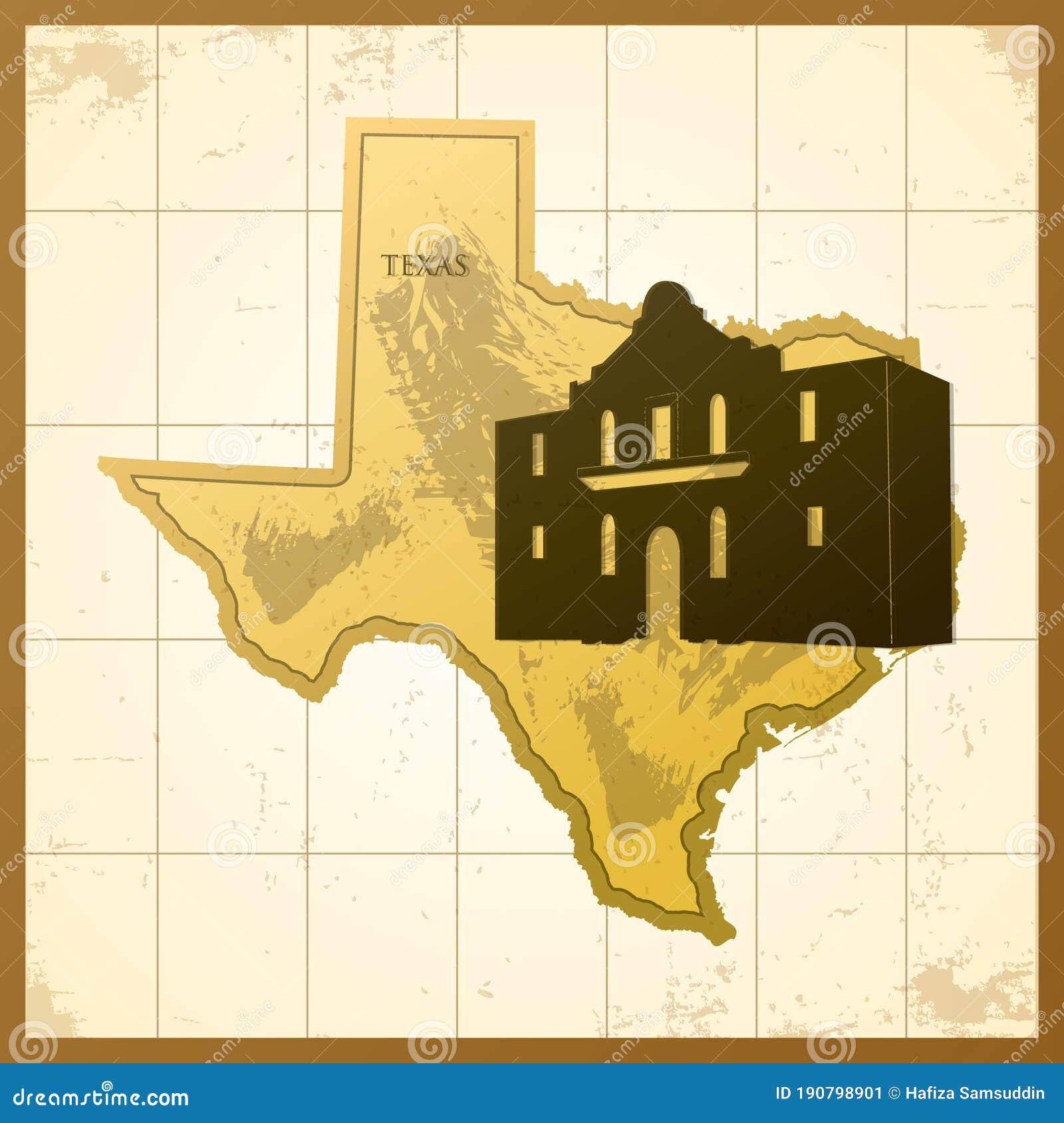 Map of Texas State. Vector Illustration Decorative Design Stock Vector ...