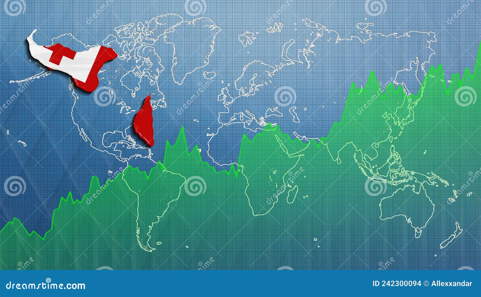 Map of Tonga, Financial Success Stock Illustration - Illustration of ...