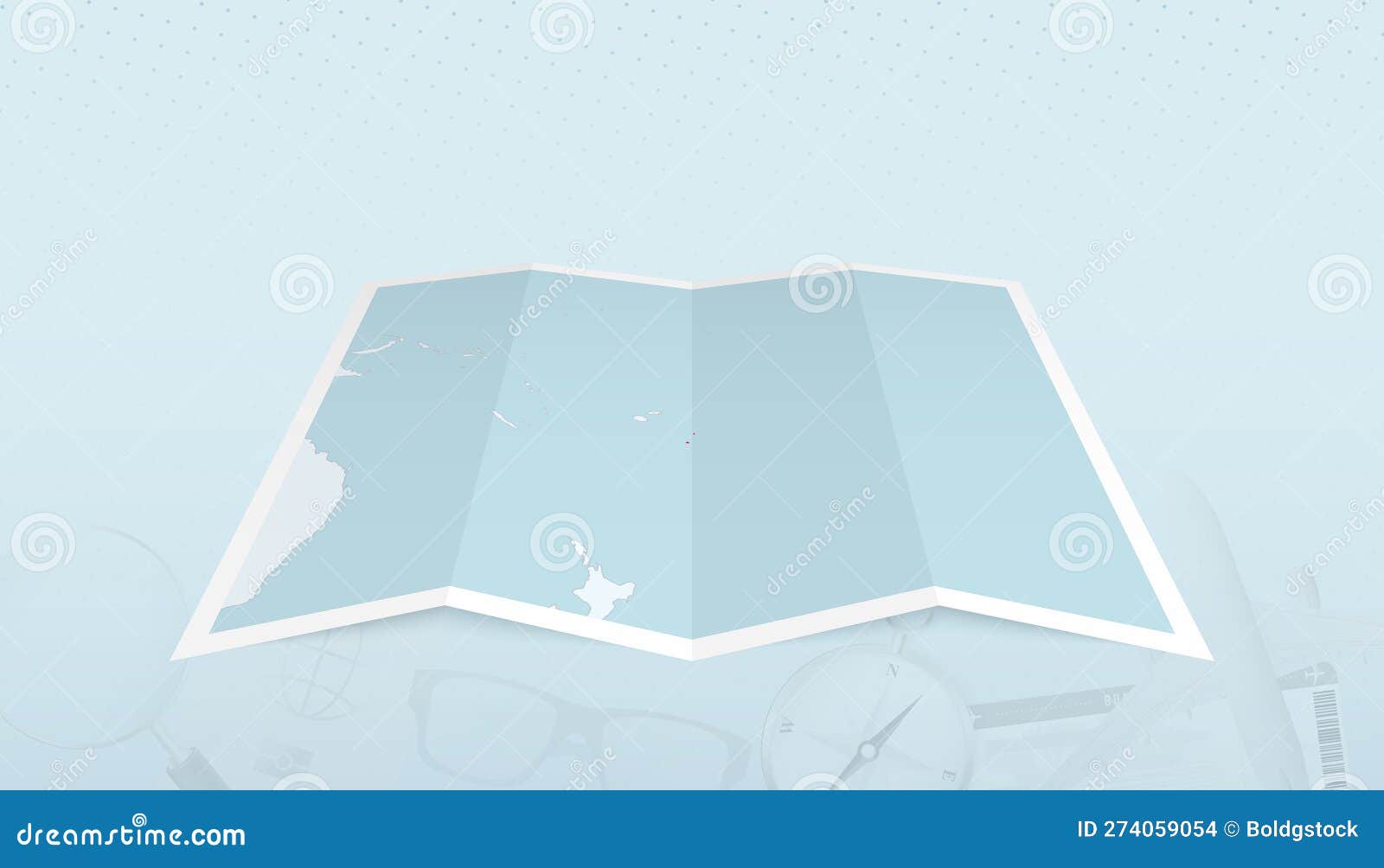 Map of Tonga with the Flag of Tonga in the Contour of the Map on a Trip ...