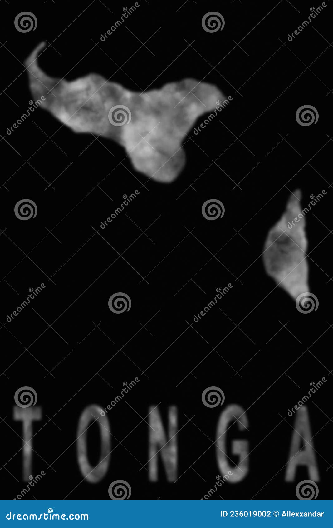 Map of Tonga Made of Smoke, Air Pollution Stock Illustration ...