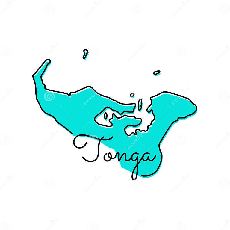 Map of Tonga Vector Design Template. Stock Vector - Illustration of ...