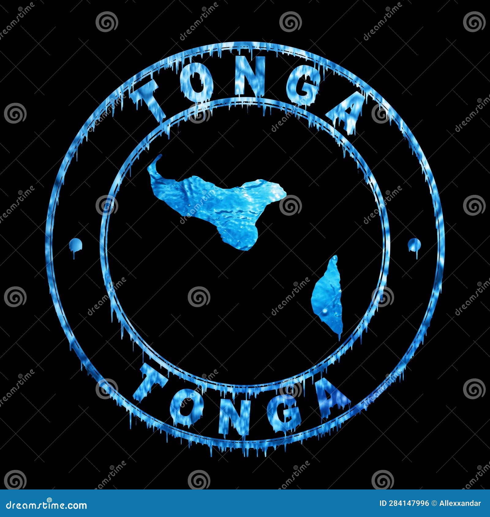 Map of Tonga Water concept stock illustration. Illustration of ripple ...