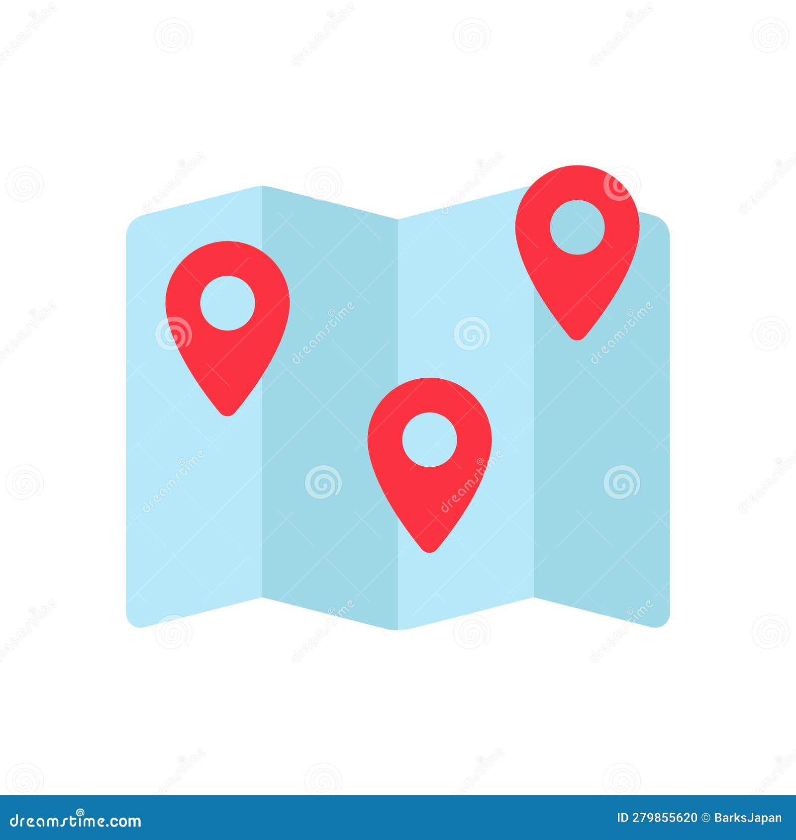 MAP ( Travel, Destination ) Vector Icon Illustration Stock Vector ...