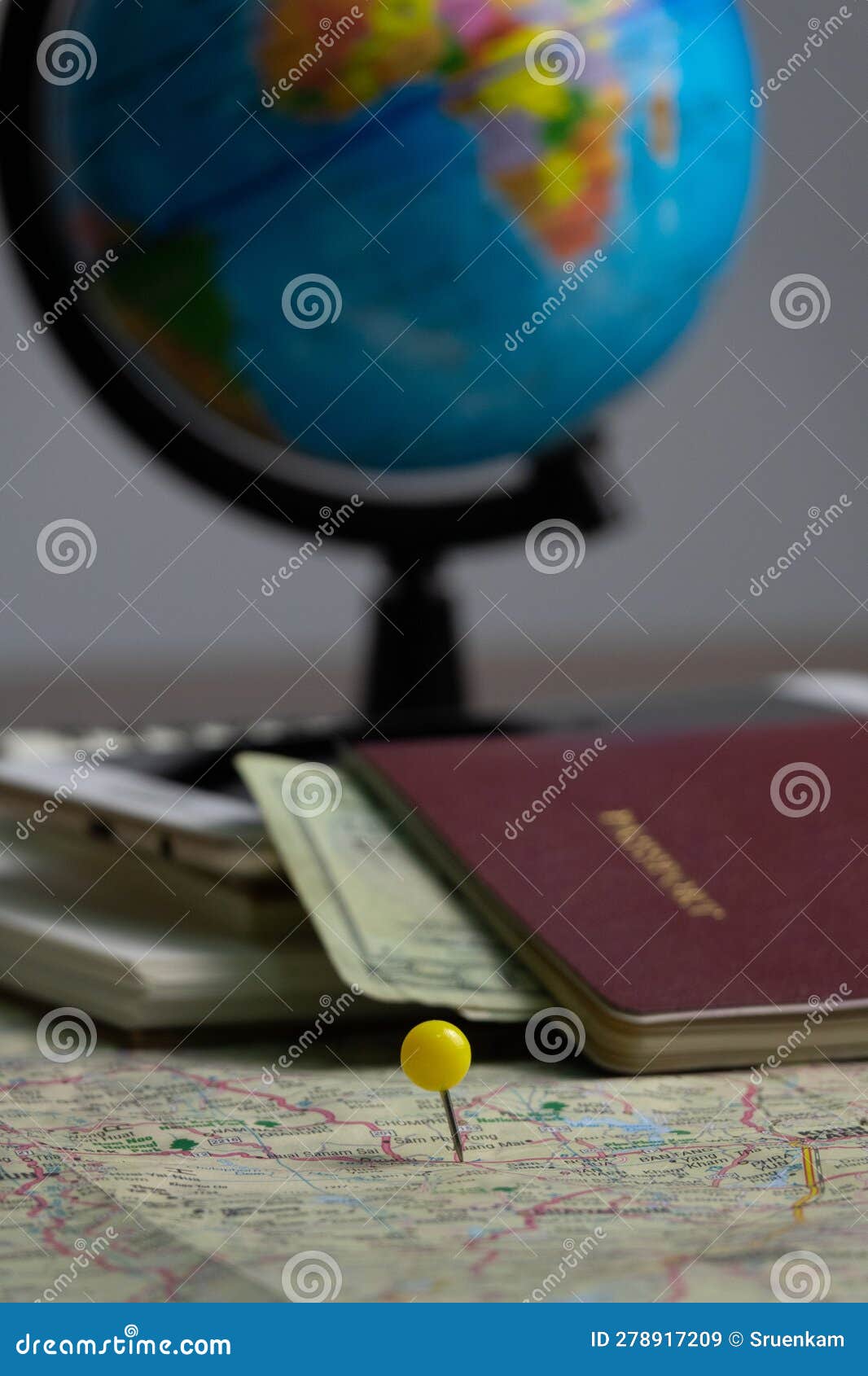 Map travel planner pin stock image. Image of application - 278917209