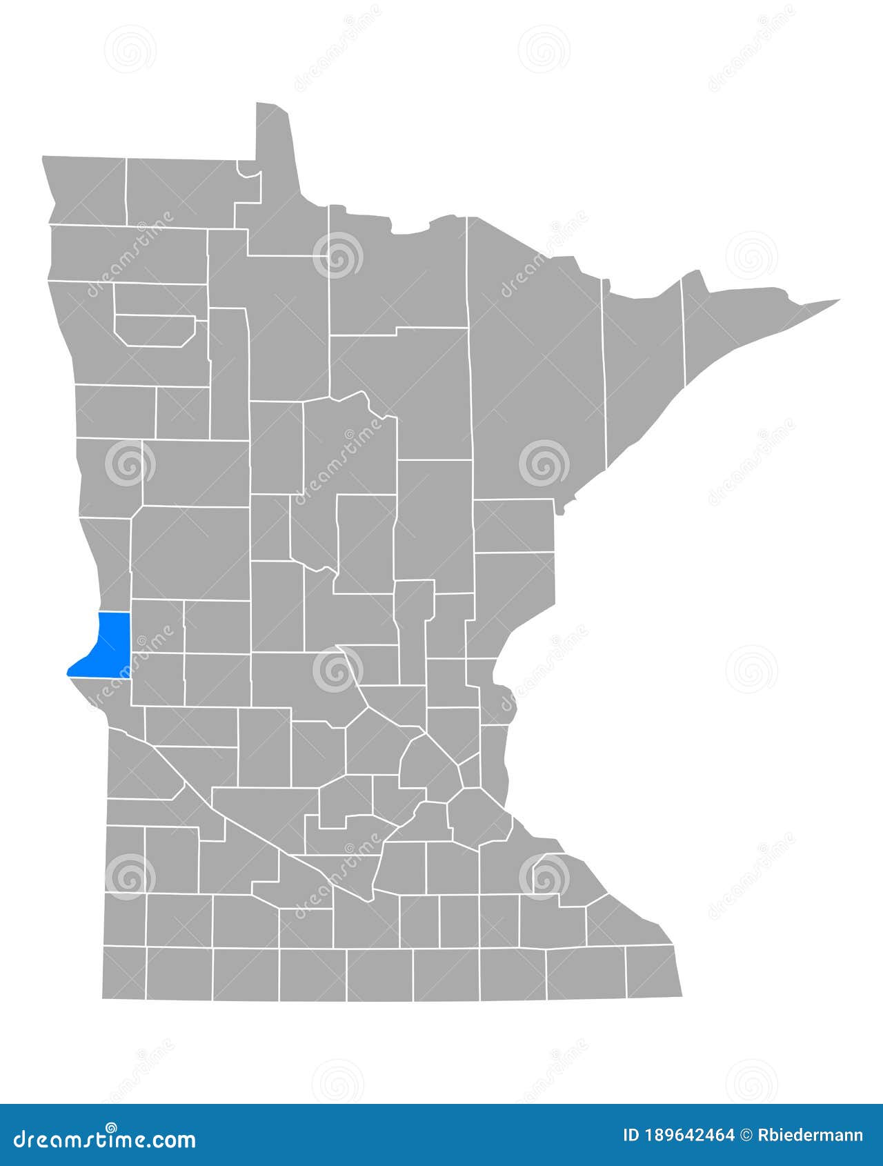 Map of Traverse in Minnesota Stock Vector - Illustration of vector ...