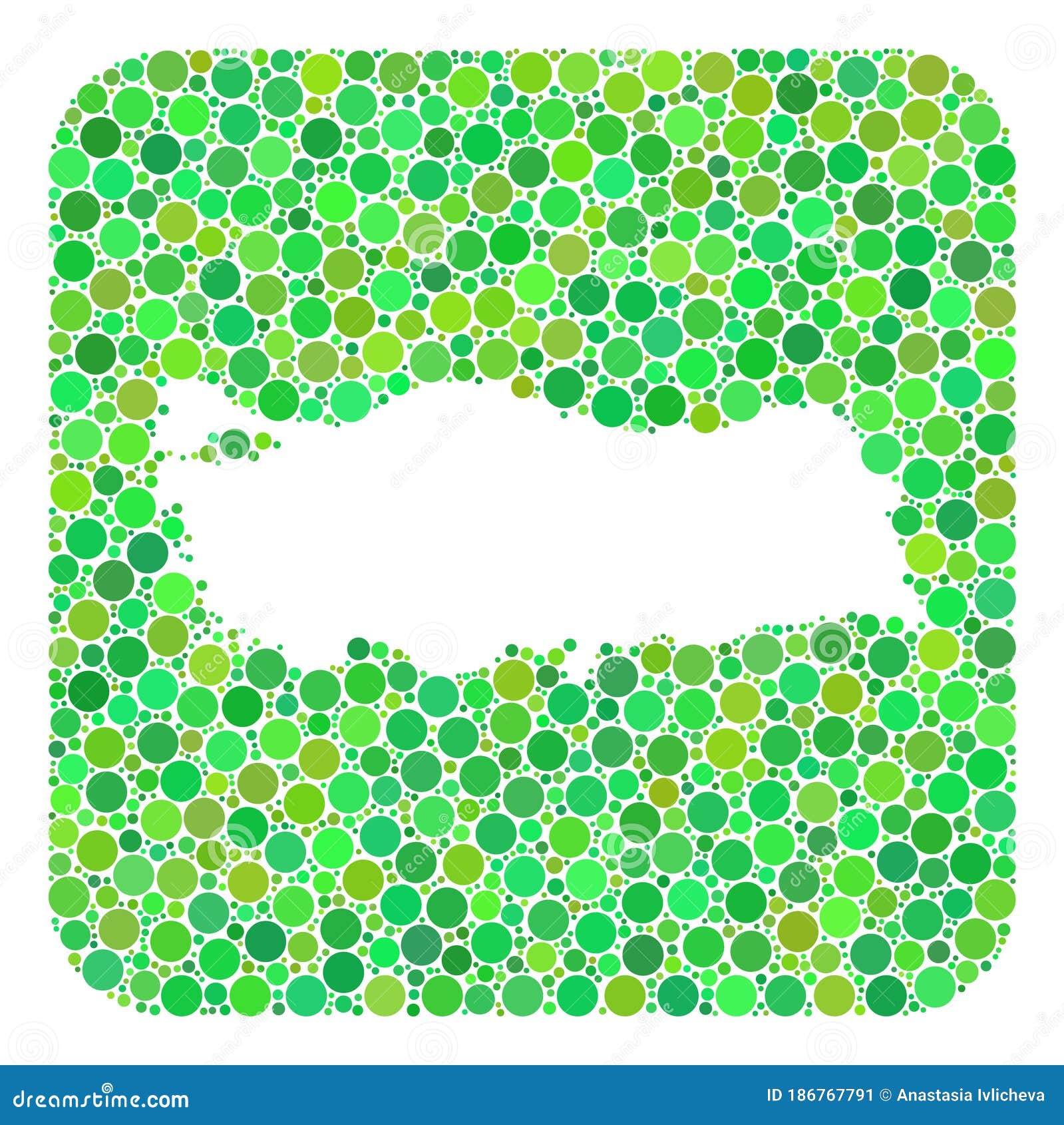 Map of Turkey - Dotted Mosaic with Hole Stock Vector - Illustration of ...