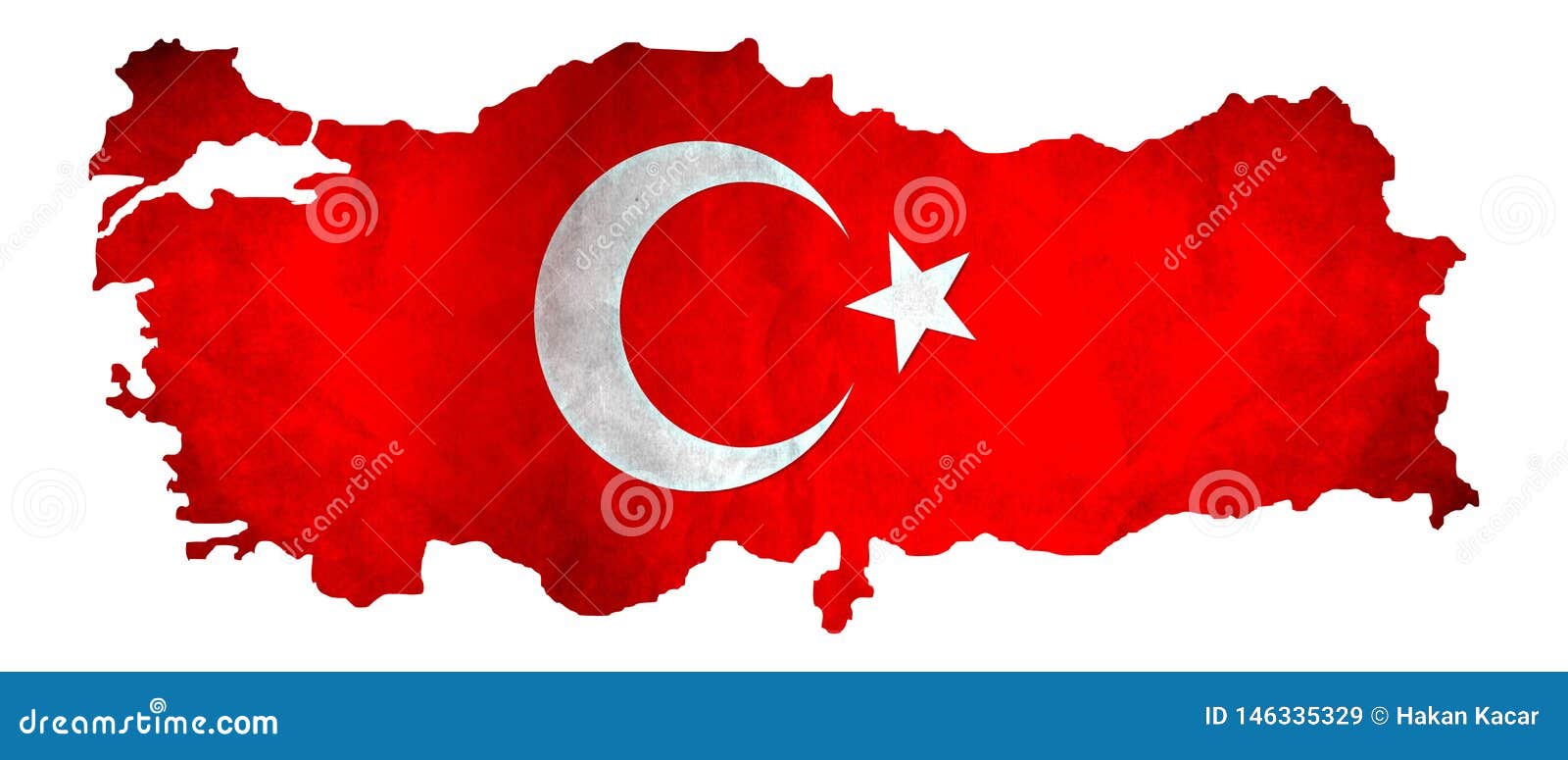 Turkey map with flag. stock illustration. Illustration of border ...