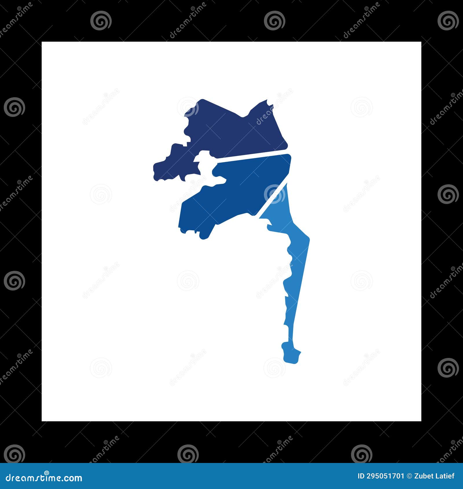 Map of Tweed Heads City Geometric Creative Logo Stock Vector ...