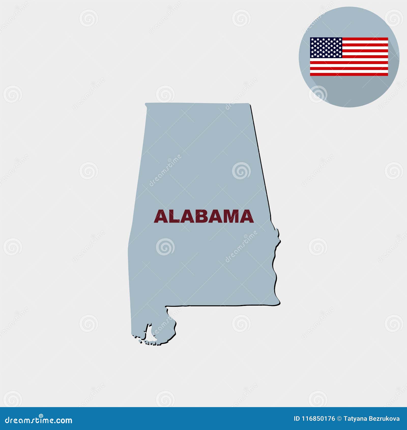 Alabama Grey Vector Dot Outline Triangle Map | CartoonDealer.com #133813828