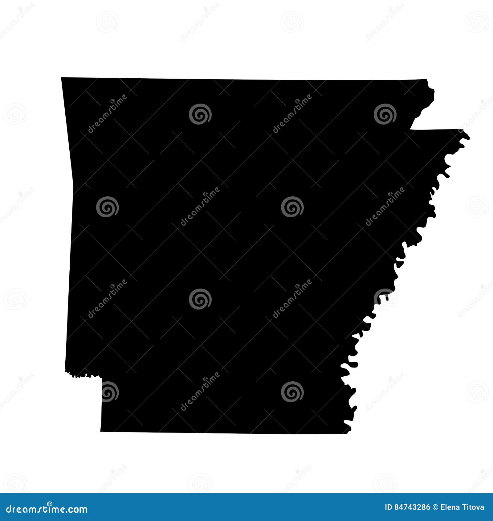 Arkansas Map. State And District Map Of Arkansas. Administrative And ...