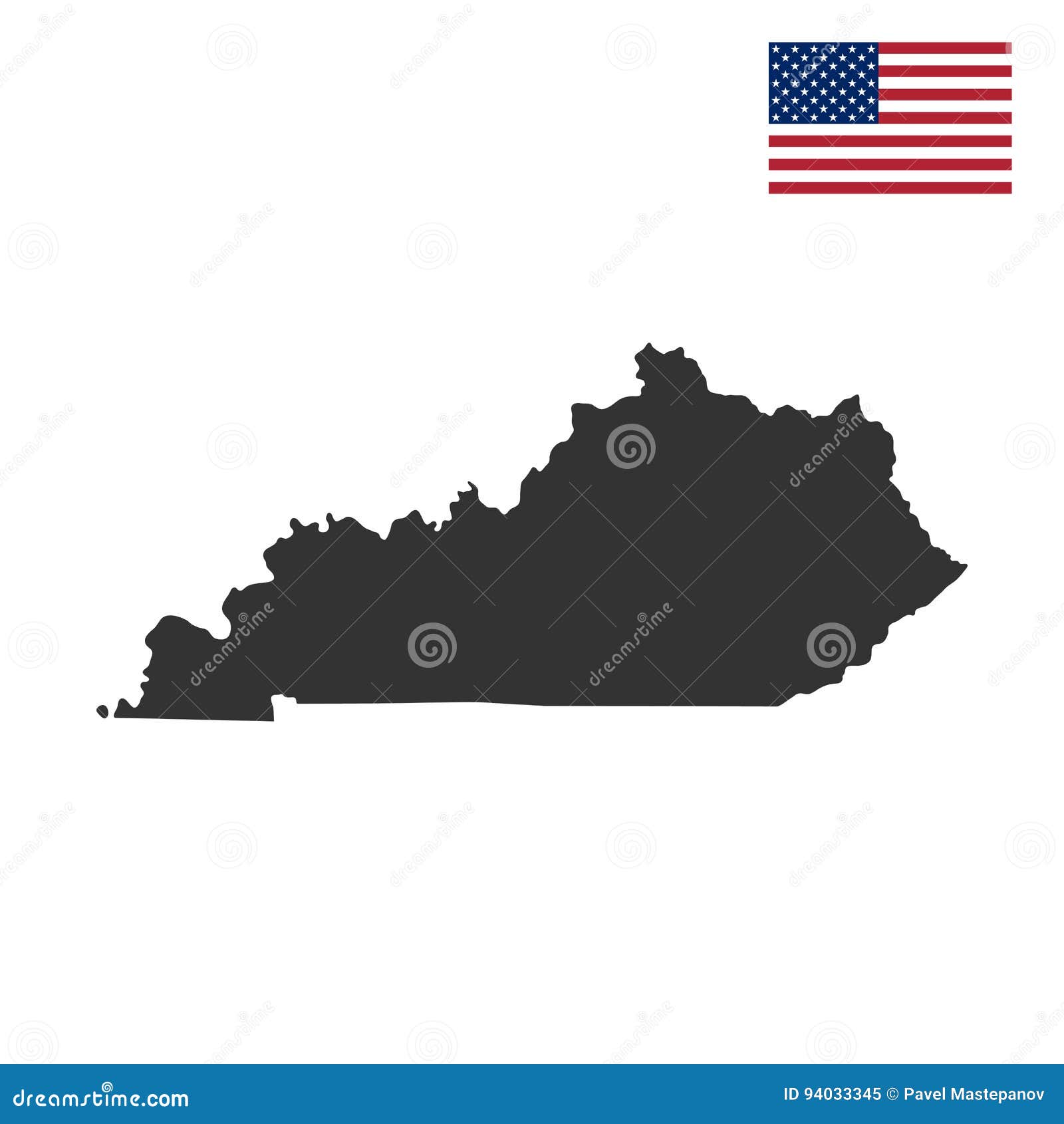 Kentucky Map Cartoon Vector | CartoonDealer.com #10905035