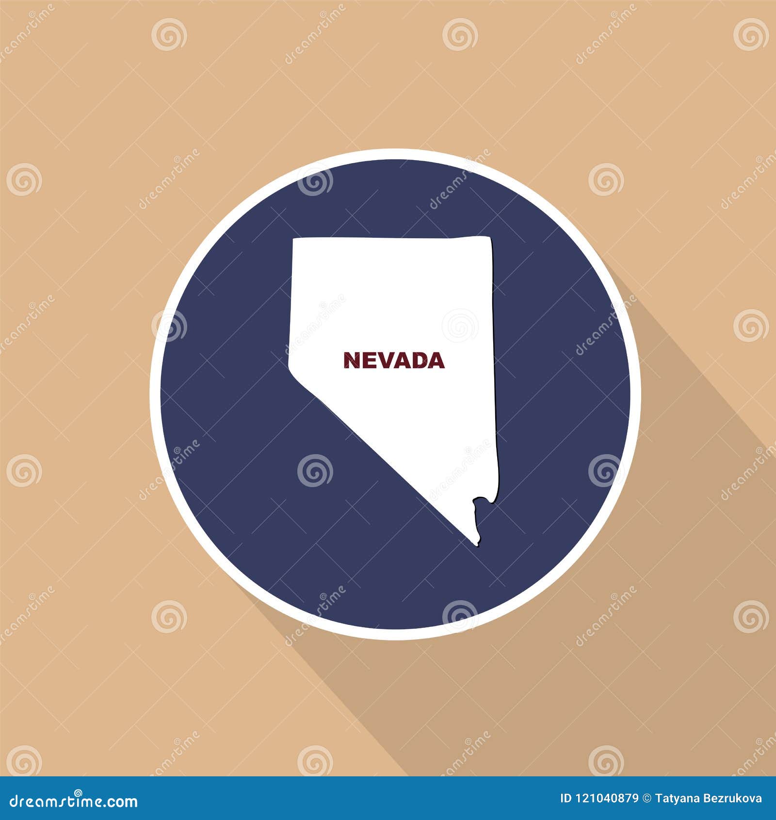 U.S. State Of Nevada, Subdivided Into 16 Counties And Carson City ...