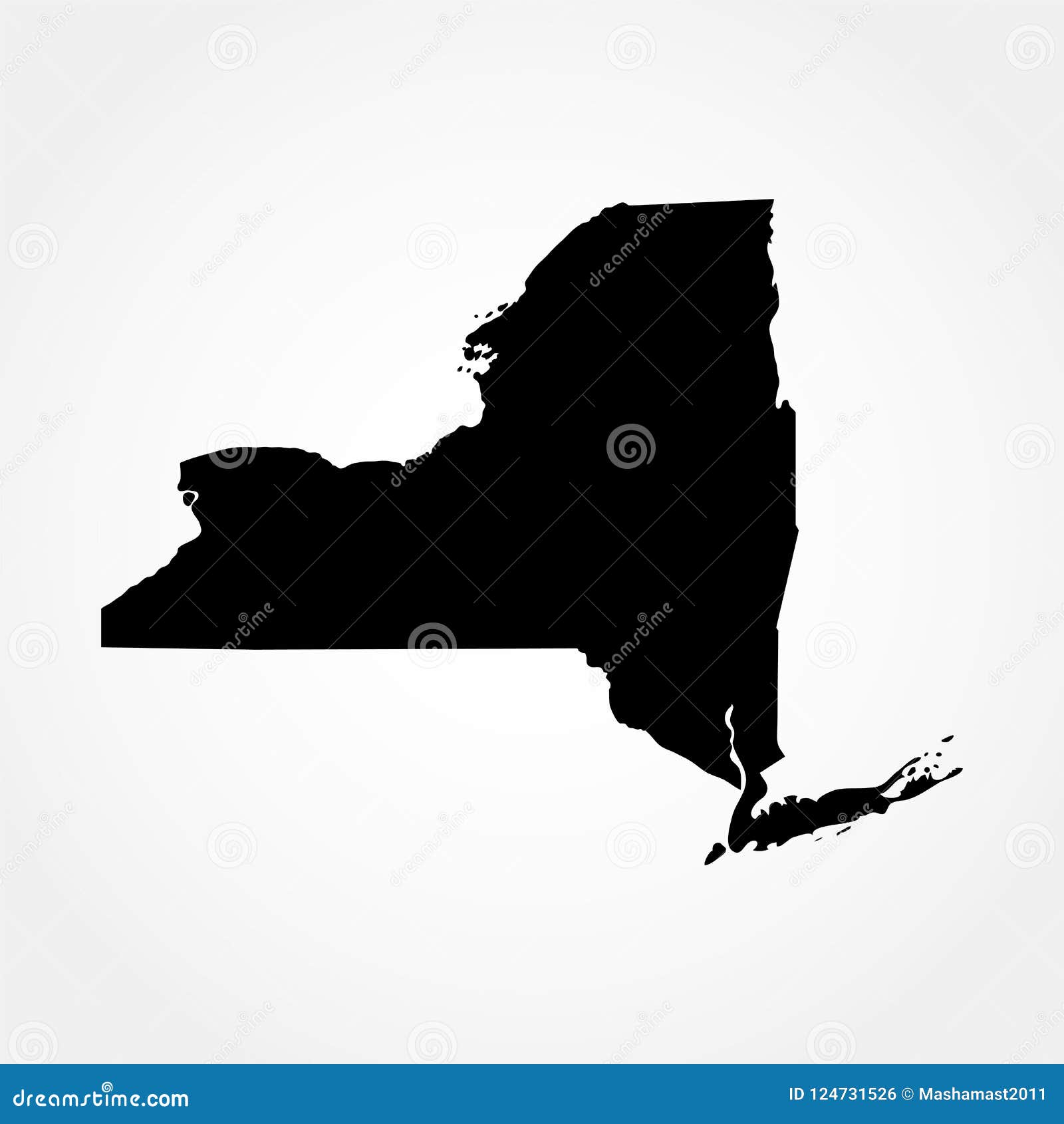Map of the U.S stock vector. Illustration of isolated - 124731526