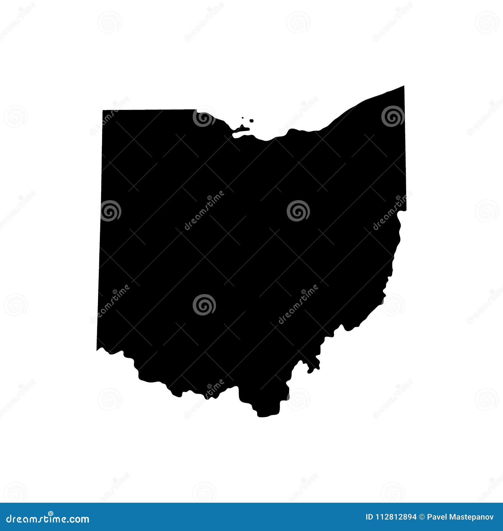 Ohio Map. State And District Map Of Ohio. Political Map Of Ohio With ...
